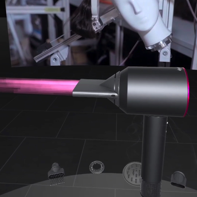 おうちでお買い物の新体験「Dyson Demo VR」、VR空間で髪をくるくる！ - bouncy / バウンシー