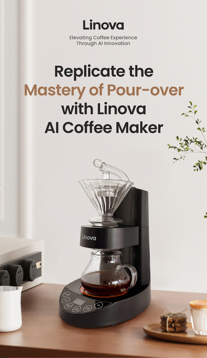 お気に入りのコーヒーを何度でも！ 好みの味を再現するコーヒーメーカー「Linova AI Coffee Maker」 - bouncy / バウンシー