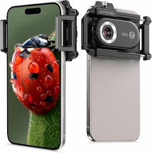 「iMicro Q3p」の特徴を解説 被せるだけで1200倍撮影、スマホ顕微鏡レンズも紹介