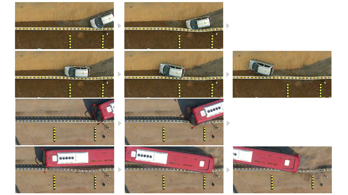 回転するガードレールで運転者を守る「Rolling Guard-rail Barrier」 - bouncy / バウンシー