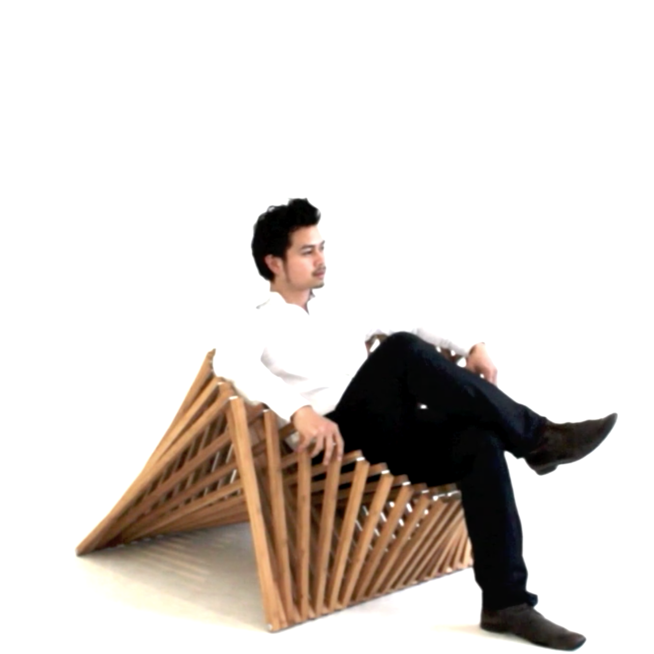 一枚の板が作り出す美しい椅子「Rising chair」 - bouncy / バウンシー